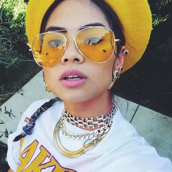 Accessories | Retro Transparent Yellow Lens Classic Aviators | Poshmark